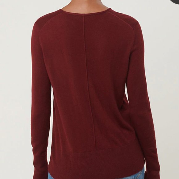 LOFT | Sweaters | New Nwt Loft Rib Trim V Neck Sweater Color Crushed ...